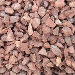Red Granite Chippings 850kg Bulk Bag 20mm | Pro Turf